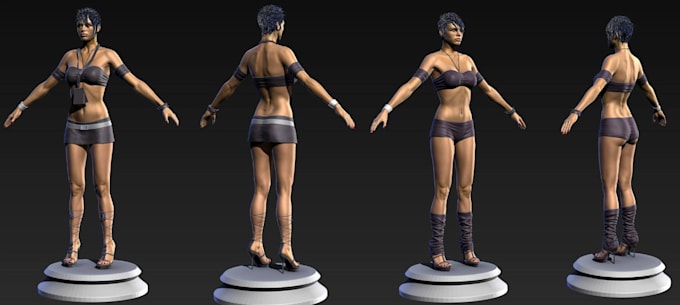 Create 3d character model, character design, 3d print, character animation, nsfw by James ...