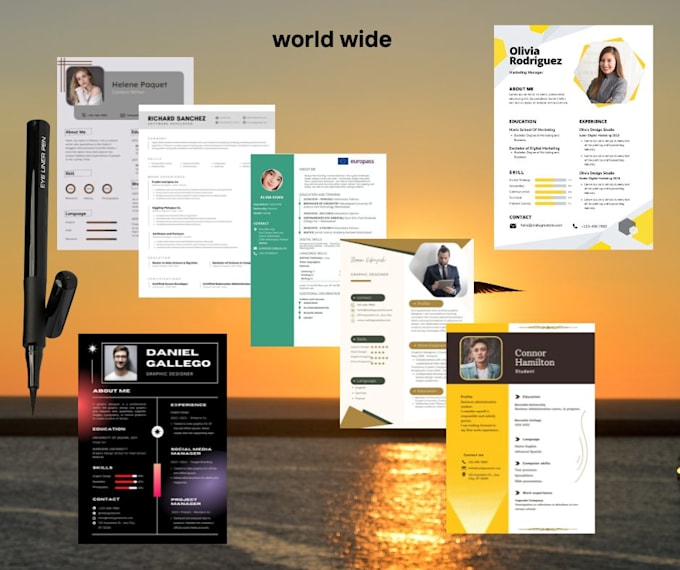 Create attractive cv design or shiny curriculum vitae in limited time ...