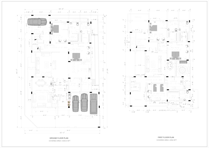 Design 2d front elevation, 2d drafting and site plans by Inaya918 | Fiverr