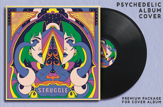 Create illustration trippy psychedelic for album cover by Sutrisnayana ...