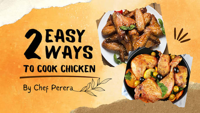 Create eye catching cooking thumbnail designs by Brandkaveesha | Fiverr