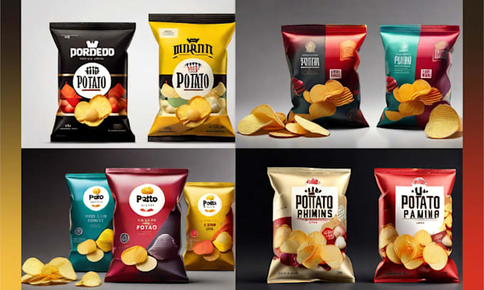 Product packaging and label design potato chips packaging by ...