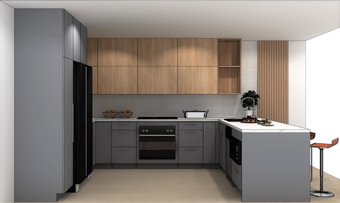 Professionally design your kitchen in 2020 kitchen design by Smvisa ...