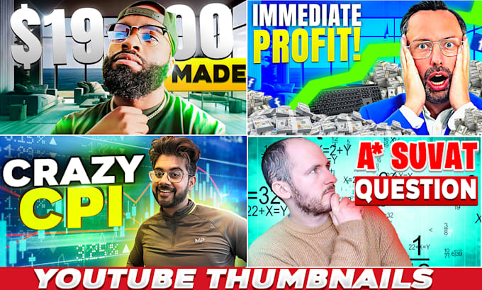 Make amazing youtube thumbnail designs to boost views by Rehmandaudani2 ...