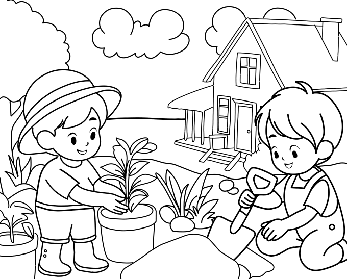 Draw original and inspiring children coloring book scenes by Intsvecart ...