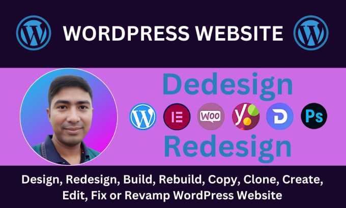 Design, redesign, build, rebuild, copy, clone, create, fix or revamp ... Design, redesign, build, rebuild, copy, clone, create, fix or revamp ...