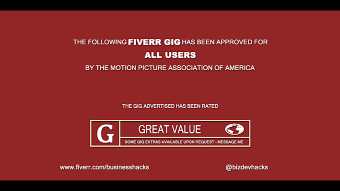 Make you a custom mpaa style opener image by Businesshacks | Fiverr