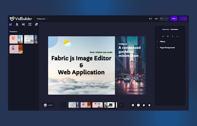 Create image editor, web application with fabric js and javascript by Usama_g143 | Fiverr