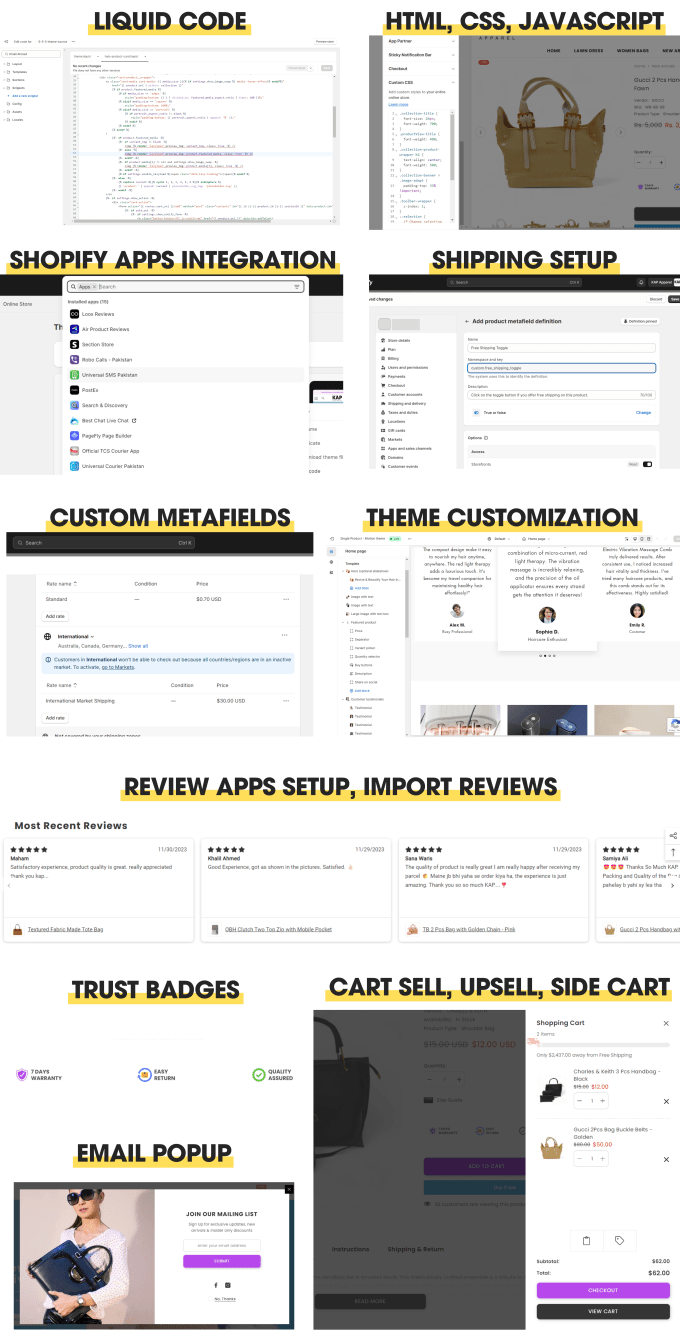 Fix shopify bugs, store errors, custom coding, shopify customization by ... Fix shopify bugs, store errors, custom coding, shopify customization by ...