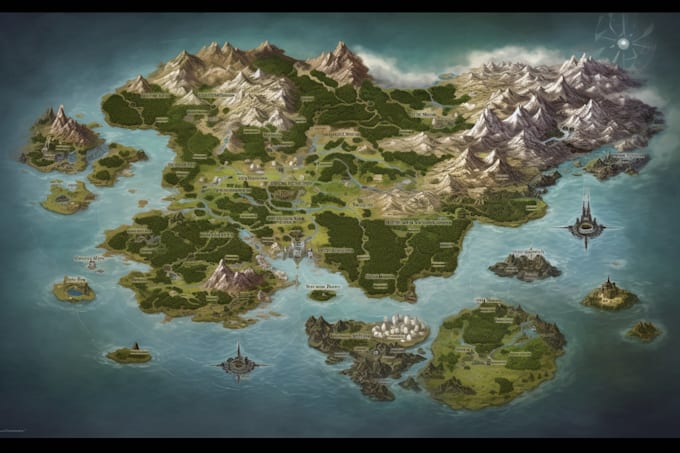 Create your game , dnd or fantasy map by Viamihen | Fiverr