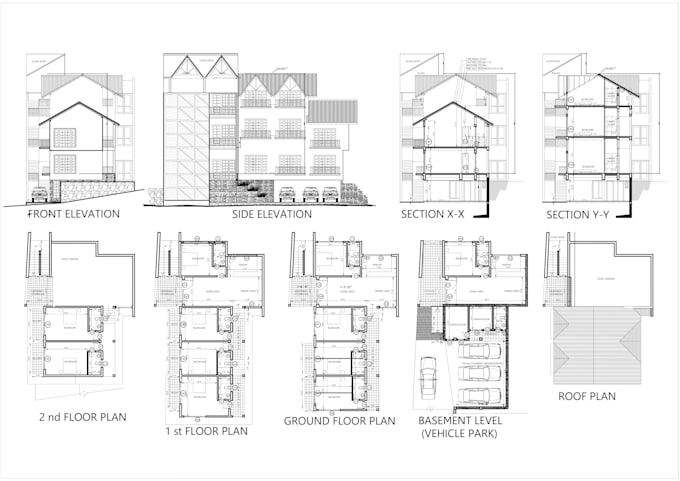 Draw your 2d floor plan, house plan, elevations in autocad by Kavishka ...