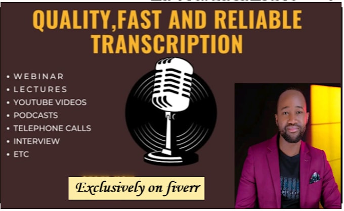 Deliver accurate transcripts for any english video or audio by Expert ...