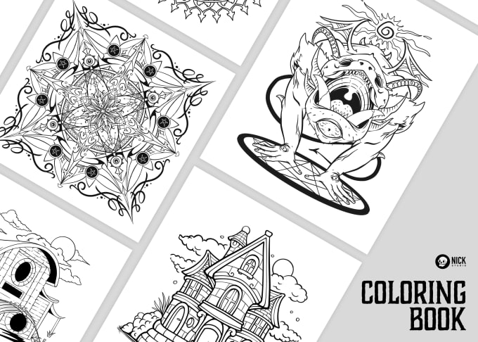 Draw anything for coloring book page by Nick_std | Fiverr