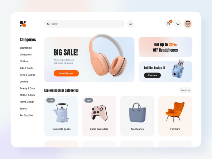Develop ecommerce app, multivendor marketplace app like amazon, online ... Develop ecommerce app, multivendor marketplace app like amazon, online ...