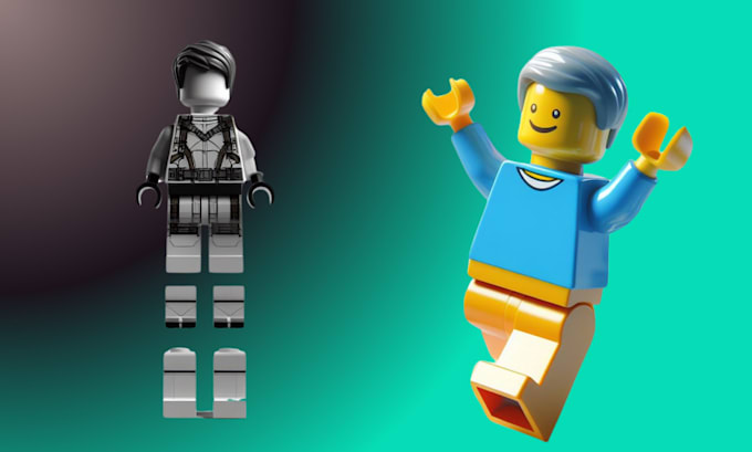 Design a 3d lego model with instructions and lego characters by ...