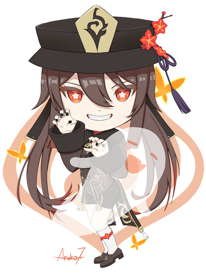 Creat a cool chibi anime full body for you by Aruko7 | Fiverr