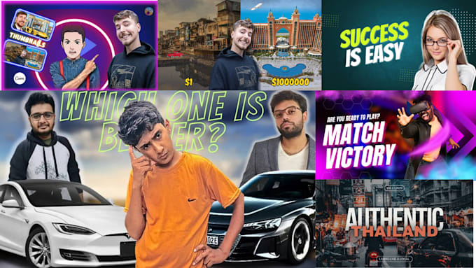 Make thumbnails like mr beast by Mrtalha_editor | Fiverr