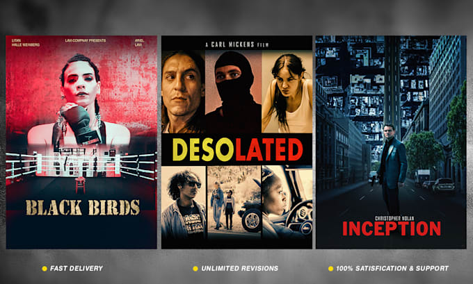 Design a custom and professional movie poster, film poster by Shah_designstu | Fiverr