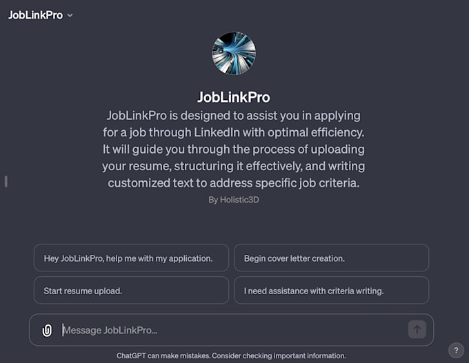 Create an openai prompt or custom gpt for your needs by Holistic3d | Fiverr