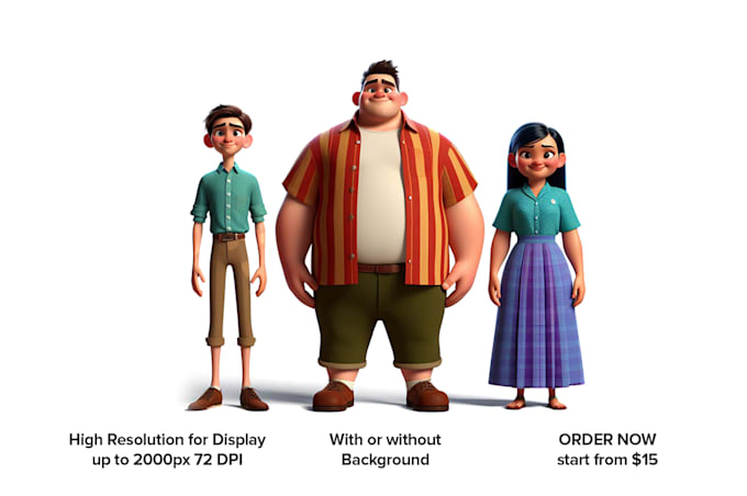 Create disney pixar style with ai image generator by Eyowen | Fiverr