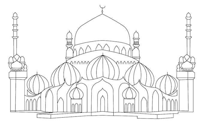Draw line art sketches of your house or any building by Sr_lab | Fiverr