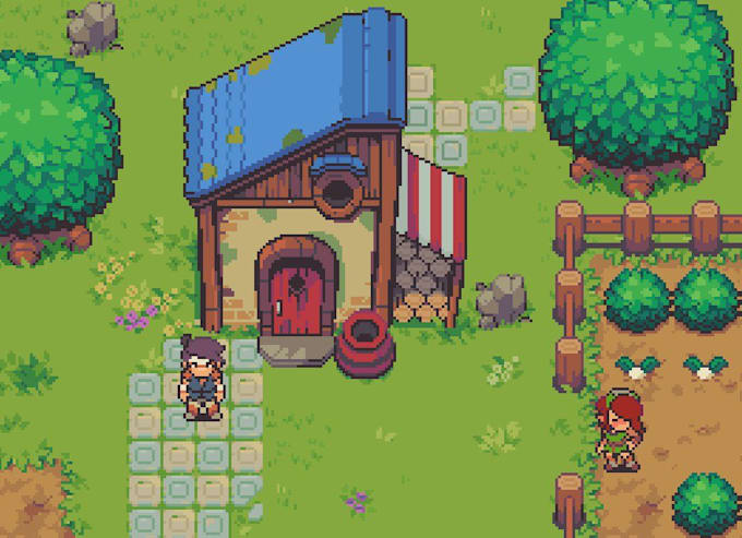 Develop stunning 2d pixel art unity game development, 2d top down game ...