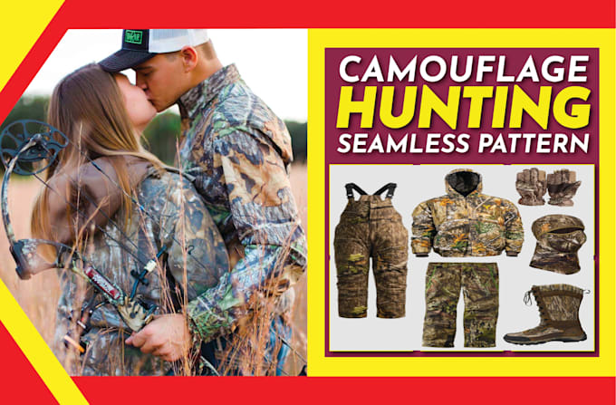 Design hunting camouflage seamless pattern for textile and fabric print ...