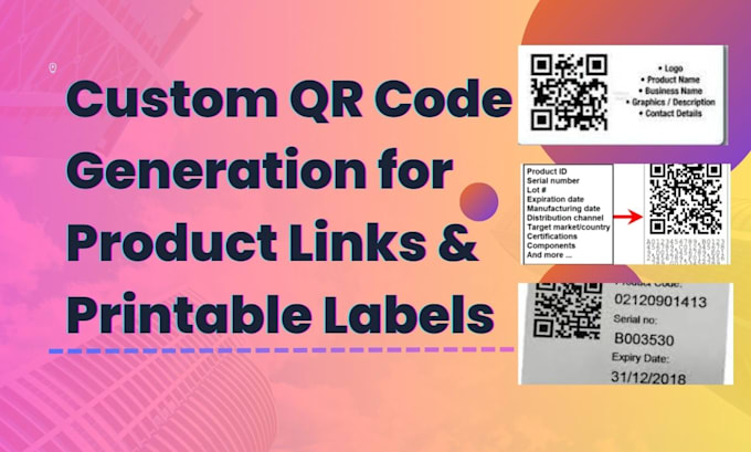 Generate custom qr codes in bulk by Scarlleteverly1 | Fiverr