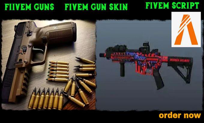 Create you fivem gun skin, fivem script, fivem guns, by Dolly_sam | Fiverr