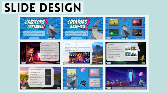 Design a slide presentation that can include narration and talking ...