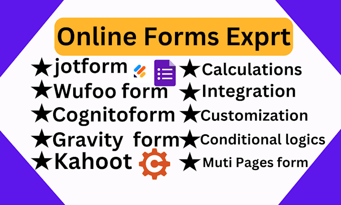 Create stunning jotform, wufoo form, gravity form, kahoot by Zohan2168 ... Create stunning jotform, wufoo form, gravity form, kahoot by Zohan2168 ...
