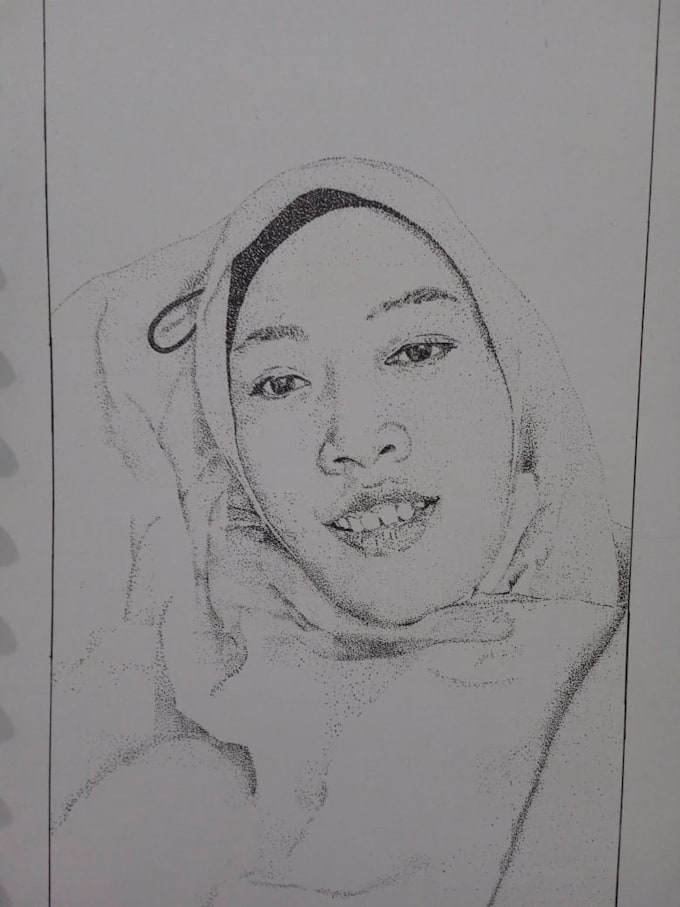 Do digital ilustration with pointillism art by Faraa_luhita | Fiverr