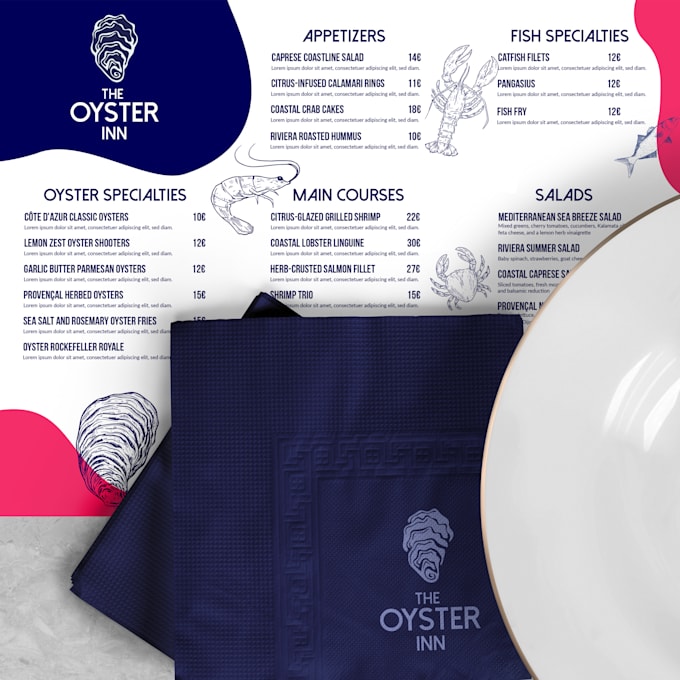 Design modern, minimal style menus for restaurants by Ozgekeskin | Fiverr