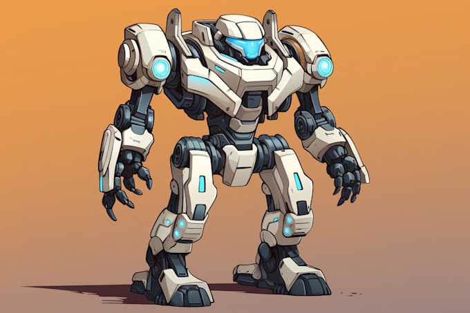 Design an anime style robot character by Achairmane | Fiverr
