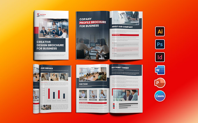 Design brochure, booklet, company profile and catalog in print or ...