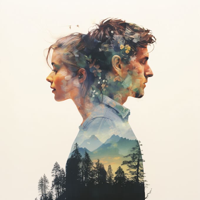 Weave tales with stunning double exposure imagery by Pasindu508 | Fiverr