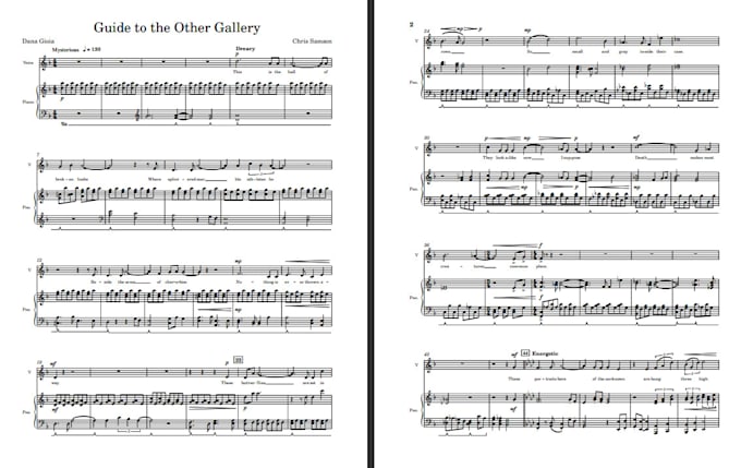 Compose notated sheet music for your ensemble by Chrimsonmusic | Fiverr