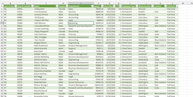 Clean excel spreadsheet, excel data cleaning, data cleanup by Raaj ...