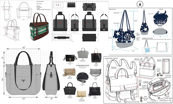 Design your bag, handbag, backpack, luggage, wallet, and make a tech ...