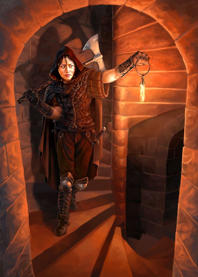 Create original fantasy character concept art and design by Pedro_moran ...