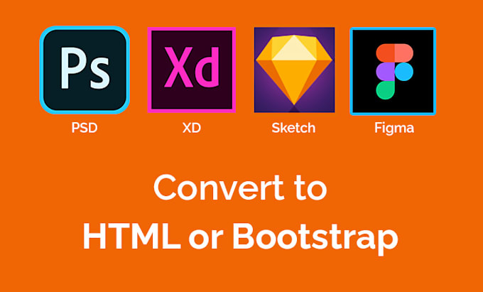 Convert figma, xd, or psd designs to responsive html, css, and ...