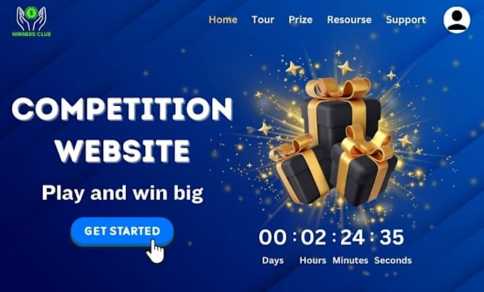 Design raffle website competition website giveaway website competition ...