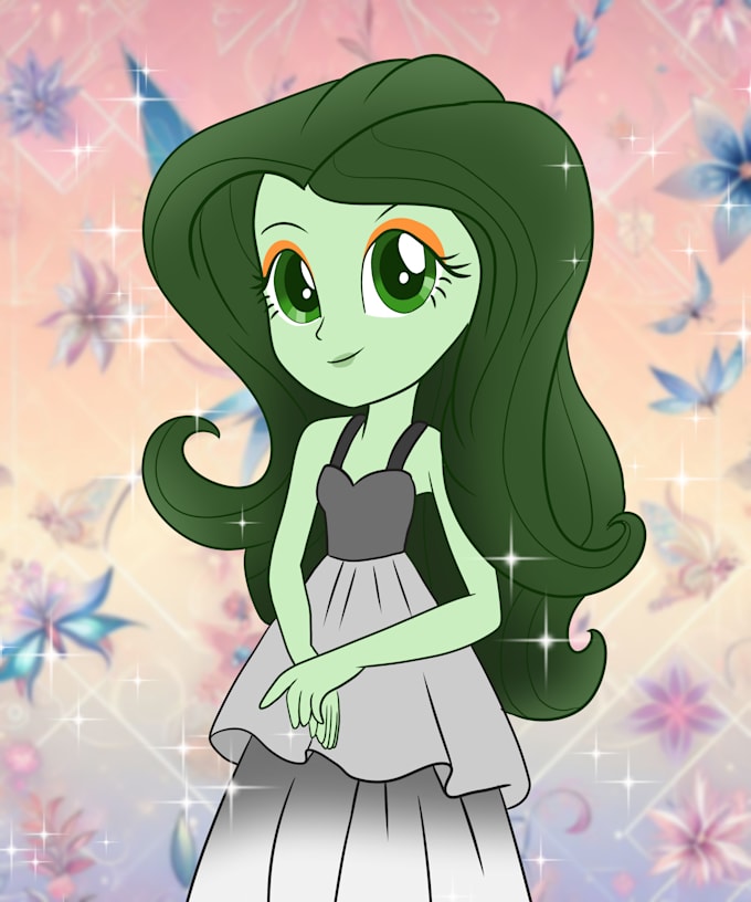 Draw your custom bratz, my little pony, or another style portrait by ...