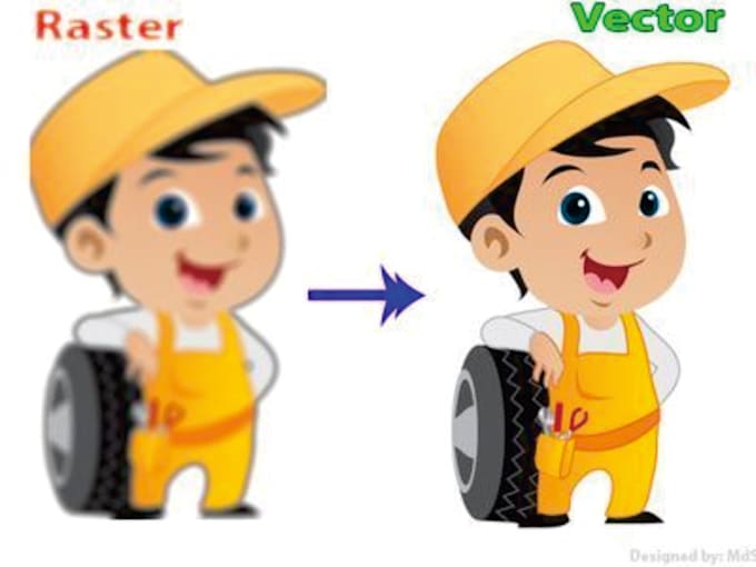 Convert raster logo,image in vector file high resolution ai,png,eps by ...