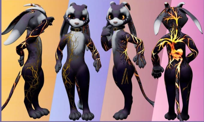 Avatar vrchat personnalisé, modélisation d'avatar vrc, gréement d ... Avatar vrchat personnalisé, modélisation d'avatar vrc, gréement d ...