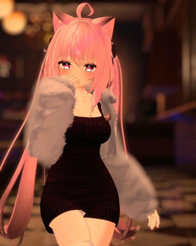 Create and edit vrchat avatar, furry avatar in vrm, mmd, vseeface ...
