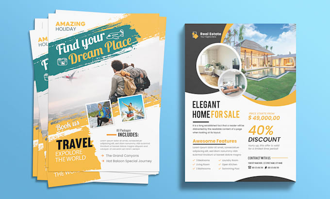 Create professional and engaging flyer and brochure for your business ...