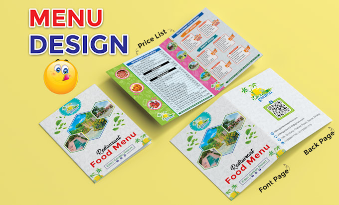Design amazing food menu or price list by Designermohs875 | Fiverr