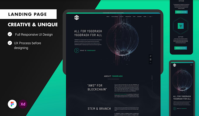 Design a unique and responsive landing page or website by Simofloyd ...