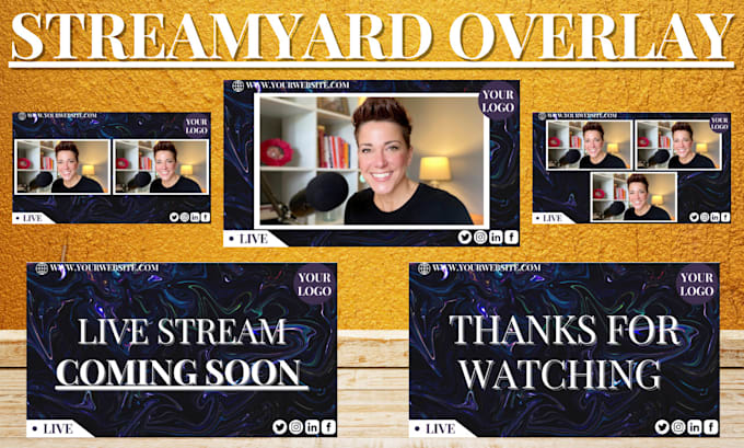 Create streamyard overlay for your live streaming by Diksha730 | Fiverr